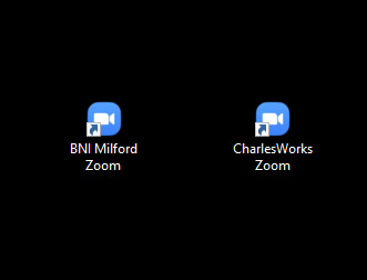 Adding a Zoom Link to your Desktop - CharlesWorks